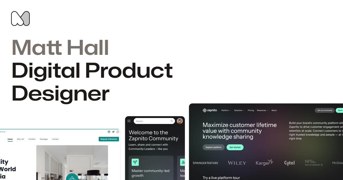 Matt Hall - Digital Product Designer
